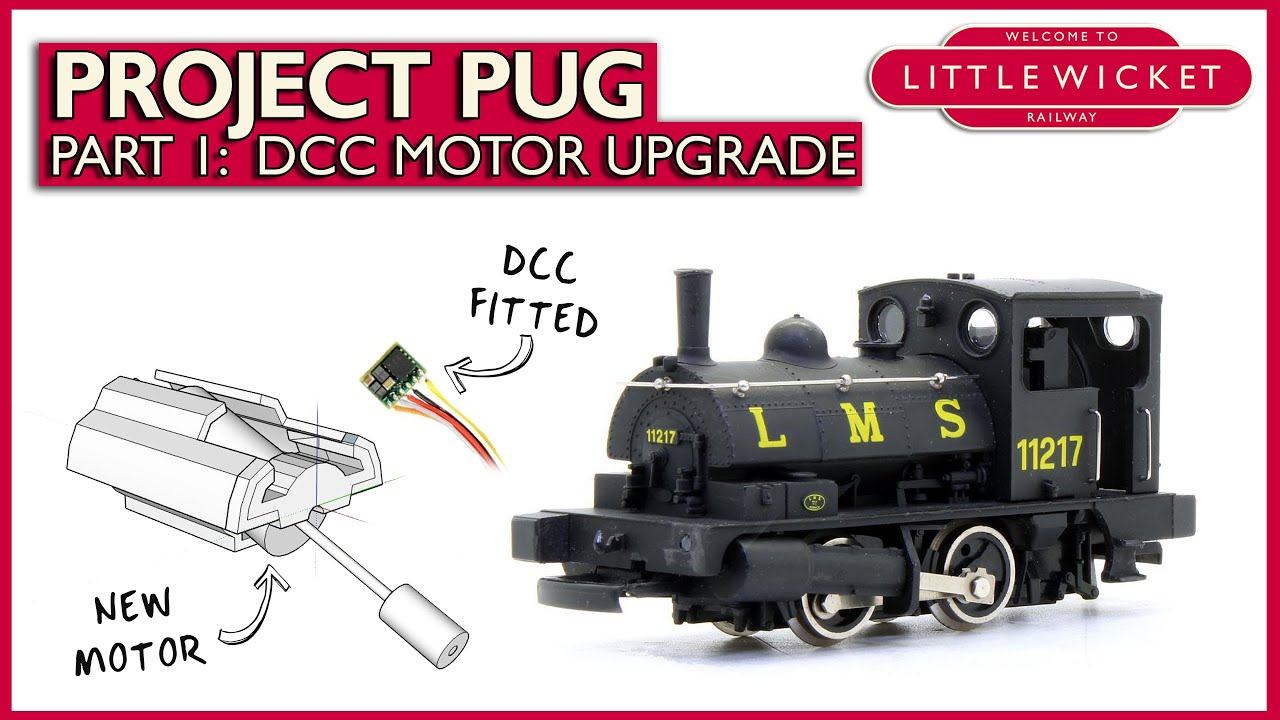 Project Pug - Part 1: Fitting a Coreless Motor with DCC Control - YouTube