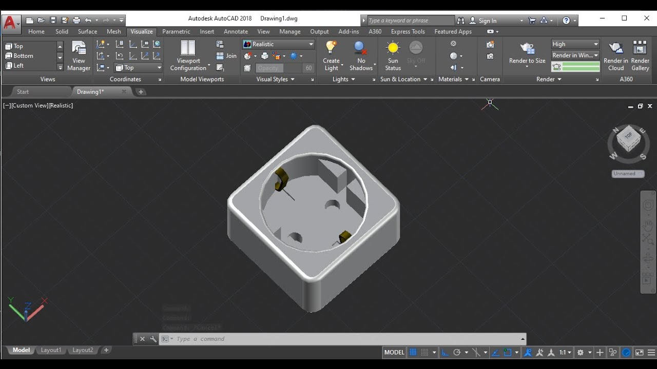 Belajar AutoCAD - Socket / Stop Kontak // Tutorial AutoCAD - YouTube