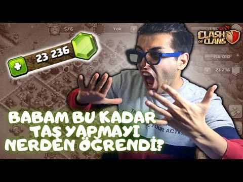 YEŞİL TAŞ NASIL KASILIR! ( BABAMİN HESABINA ÇÖKTÜM) EN KOLAY YEŞİL TAŞ TAKTİKLERİ CLASH OF CLANS