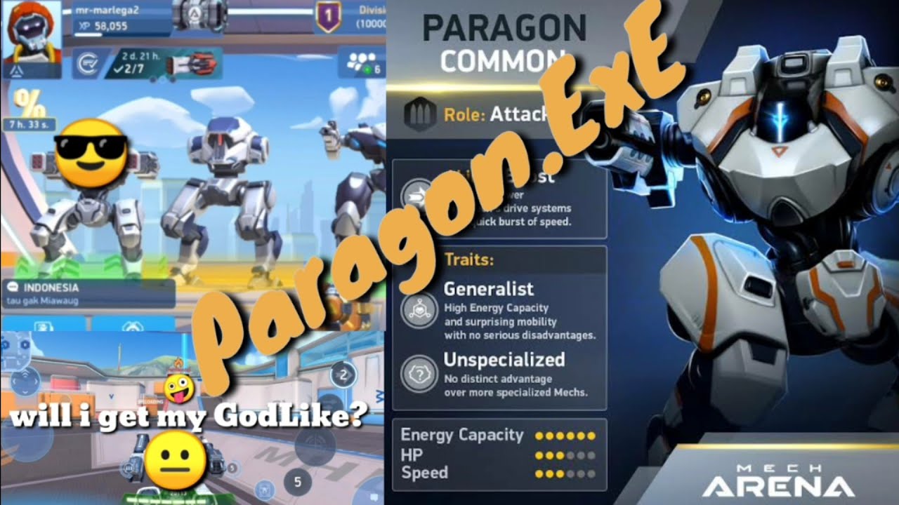 Paragon.ExE | mech arena Paragon FunCut Gameplay | Mr-MarlegaYT - YouTube