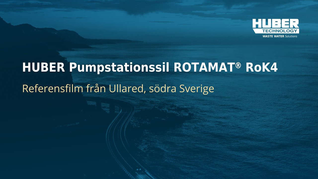 HUBER Pumpstationssil ROTAMAT® RoK4, referensfilm från Ullared i södra Sverige. - YouTube