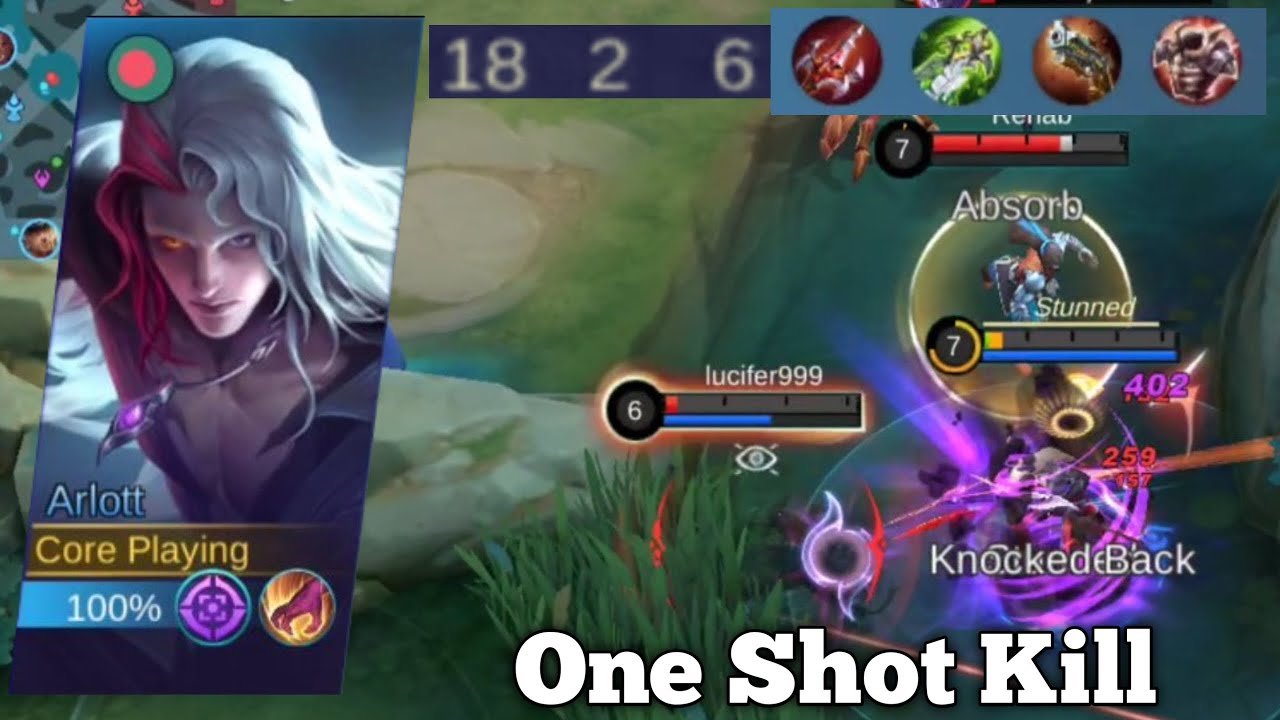 Arlott best build one shot kill gameplay mobile legends - YouTube