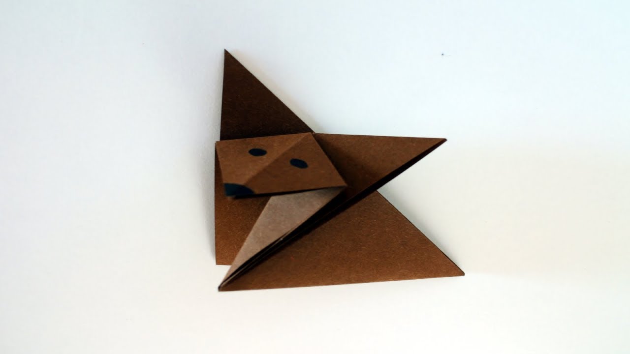 Basteln mit Papier: 'Fuchs' Origami falten mit Kindern [W+] - YouTube