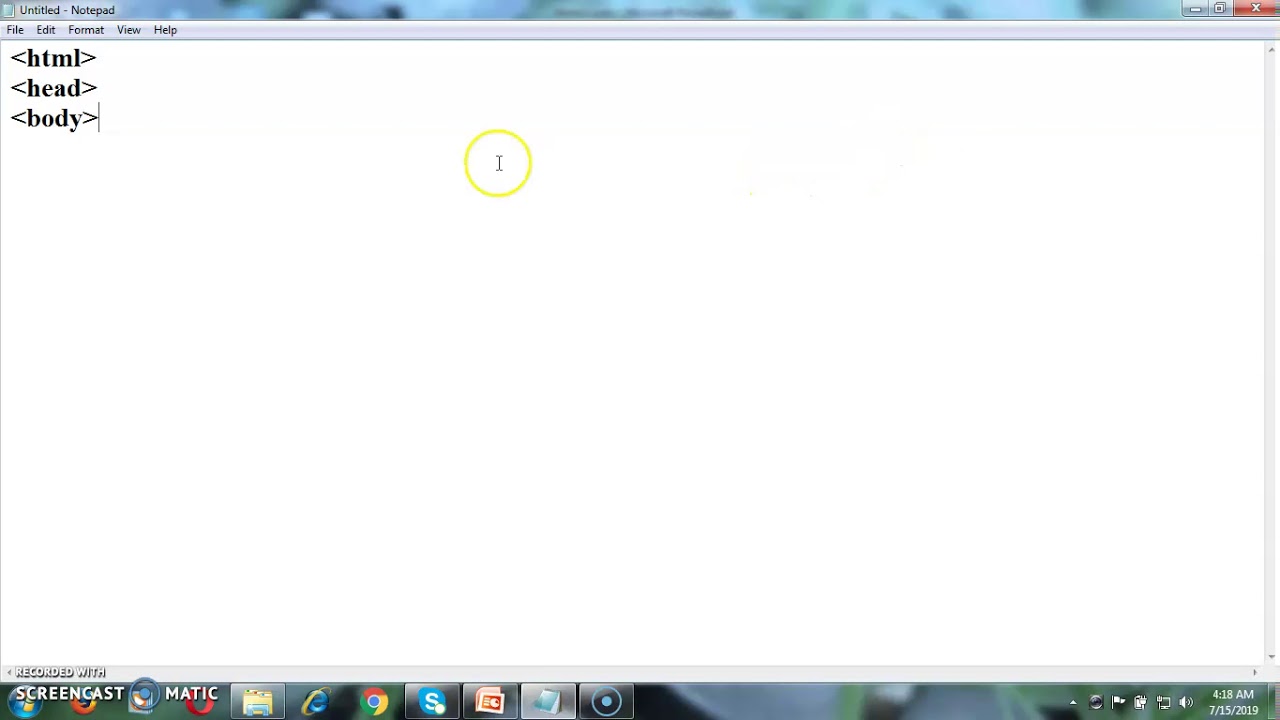 Introduction To Html And Basic Tags Tutorial1 Youtube