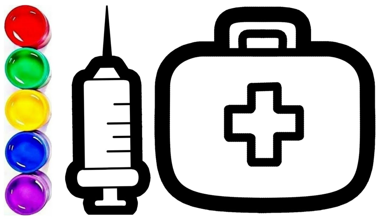 Drawing Doctor Kids | Bolalar uchun tibbiy asboblar rasm chizish ...