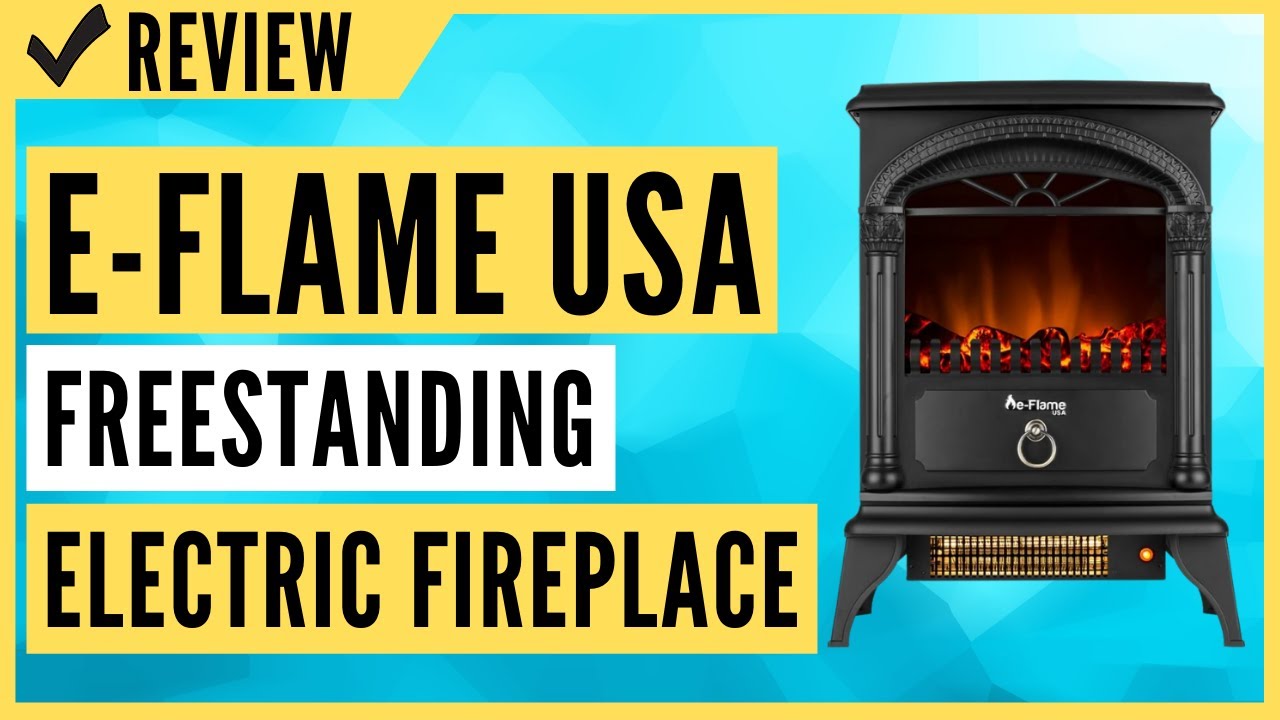 e-Flame USA Hamilton Compact Freestanding Electric Fireplace Review ...
