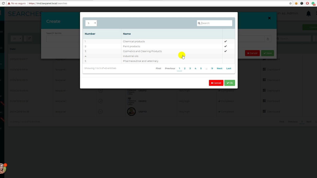 Cancel button for multisearch modal and close button for search modal ...