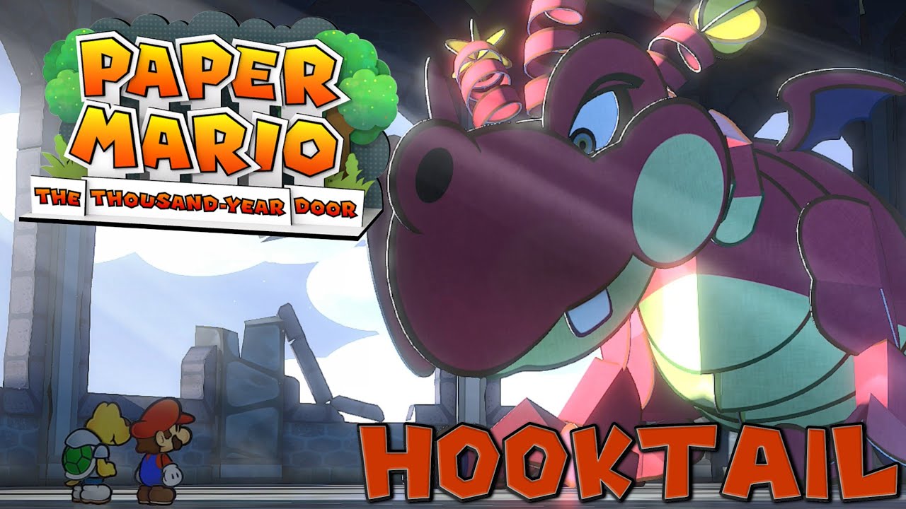 Paper Mario: The Thousand-Year Door - Hooktail Boss Fight - 100% ...