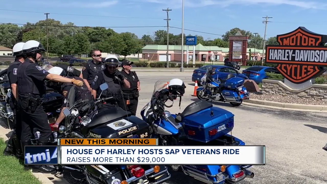 House of Harley hosts SAP Veterans Ride - YouTube