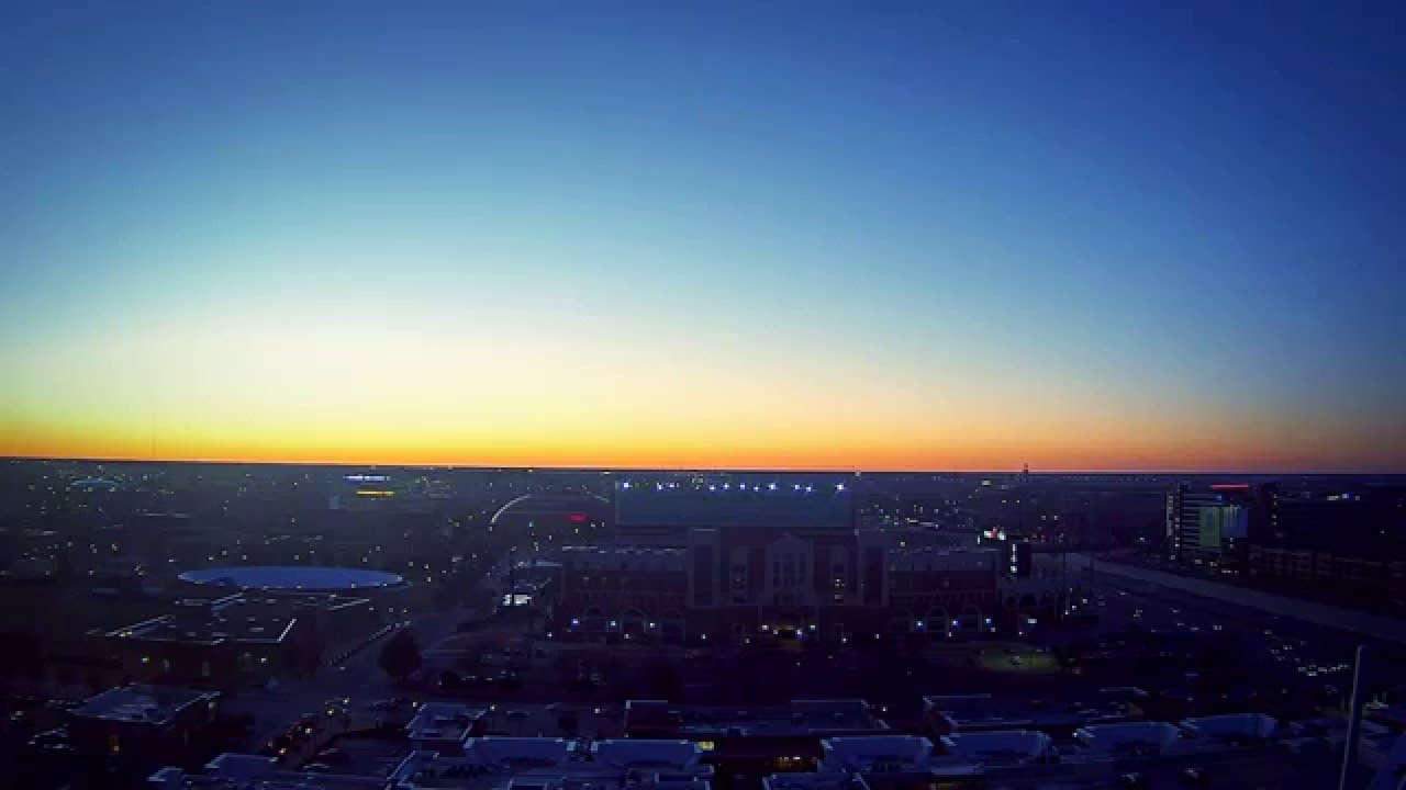 Sunrise and Sunset In Lubbock January 13th, 2016 - YouTube