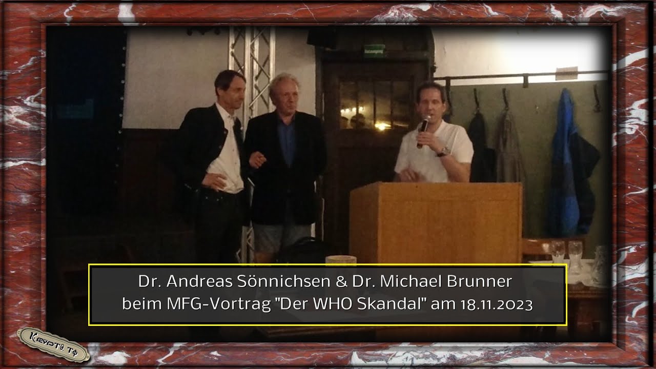 Dr. Andreas Sönnichsen & Dr. Michael Brunner beim MFG-Vortrag "Der WHO ...