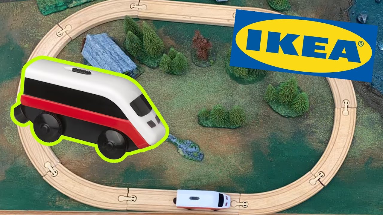 Making an Ikea Lillabo toy train set with electric toy train and ikea ...