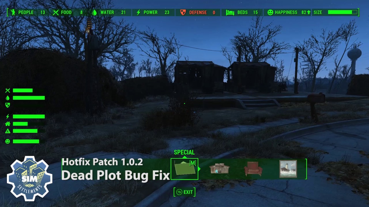 Sim Settlements: Hotfix Patch 1.0.2 - YouTube