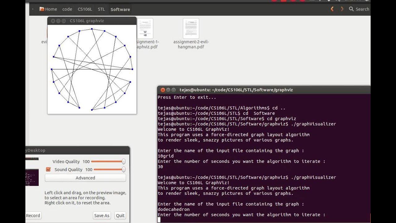 Force Directed Layout Algo Implementation (GraphViz) - YouTube