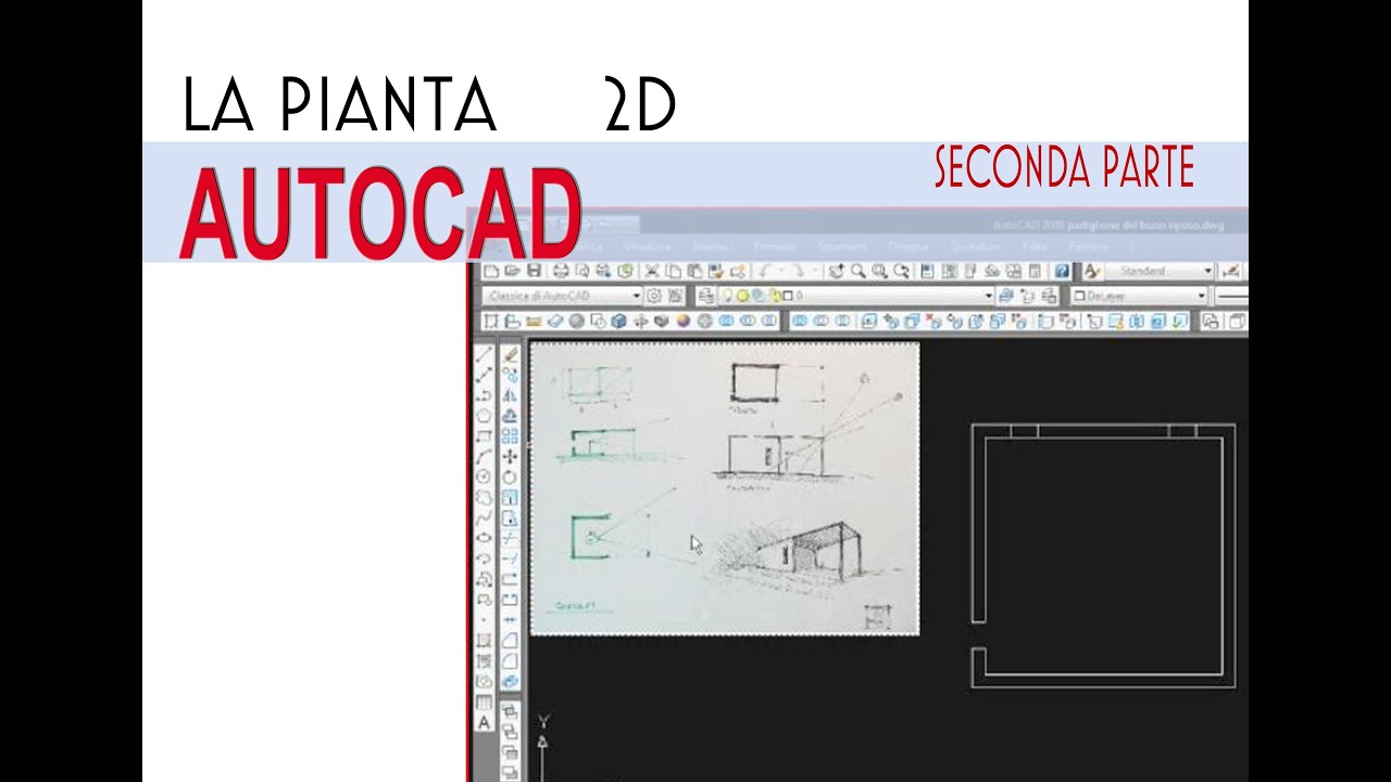 tutorial di architettura, dalla linea al rendering : LA PIANTA_II - YouTube
