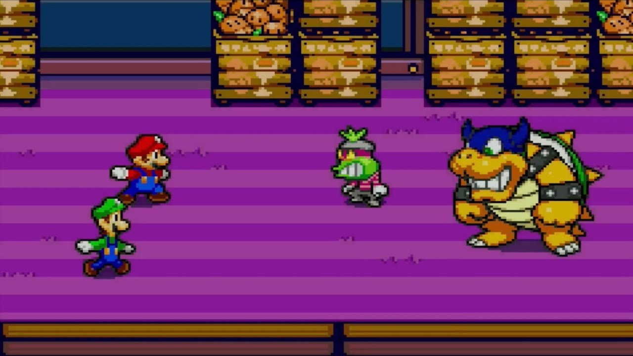 Mario & Luigi Superstar Saga - Popple & Rookie Boss Fight (+ No Damage ...