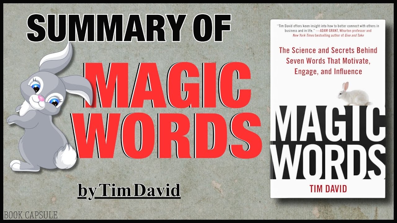 Summary of Magic Words by Tim David | Motivate with Tim David's Seven ...