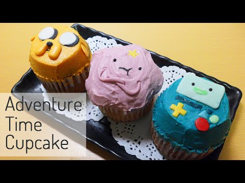 어드벤쳐타임 컵케익 How to decorate a Adventure time cupcake - YouTube