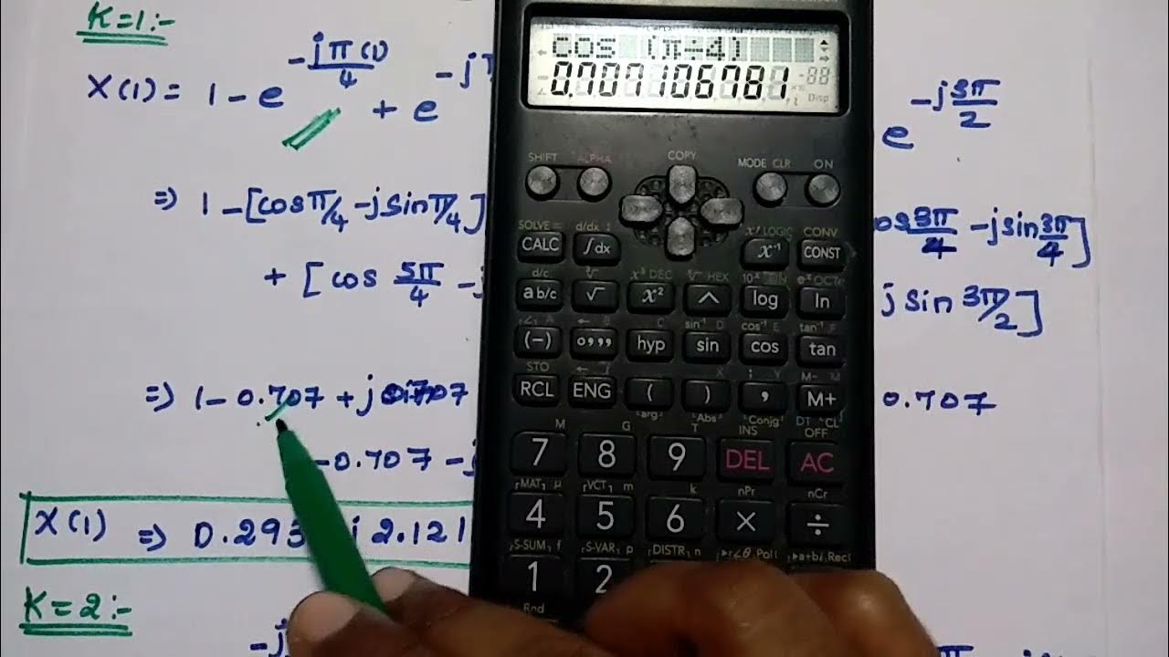 DSP - Unit I - 8-point DFT problem solved - DSP in Tamil - Discrete Fourier Transform - YouTube
