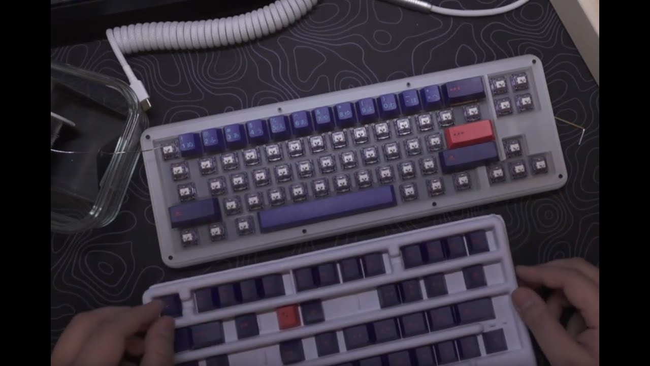 VOD: Unboxing GMK Laser R2 + Finishing Stellar65 build with Lavendars ...