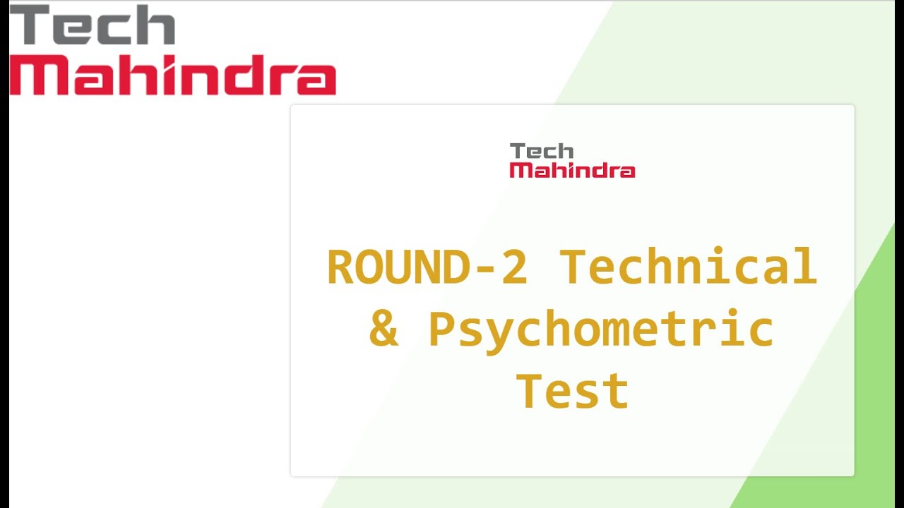 Tech Mahindra 2023 Round 2 Exam Pattern Tech Mahindra Round 2 Tech Mahindra 2023