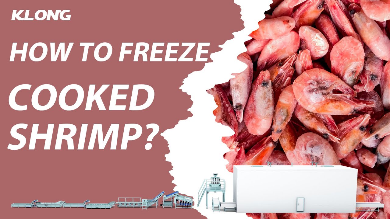 How to freeze cooked shrimps？Processing line for cooked shrimps,prawns ...