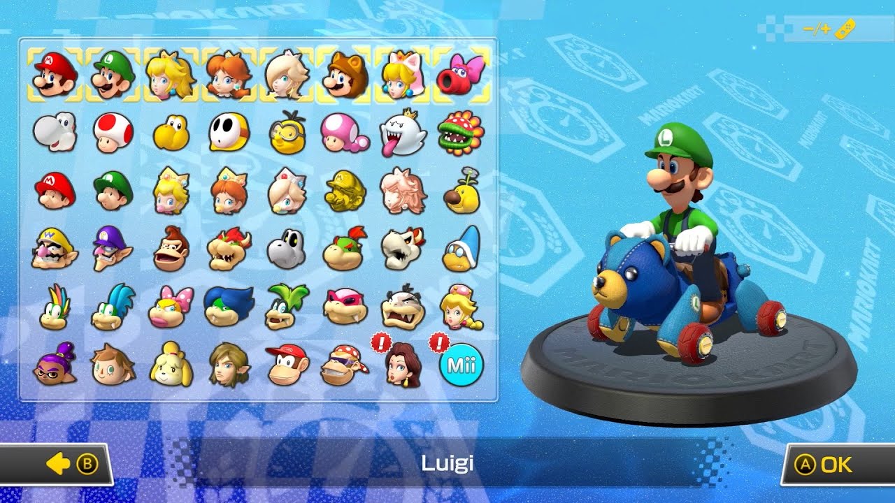 One Race With Every Character (MK8DX) | Part 1 - YouTube