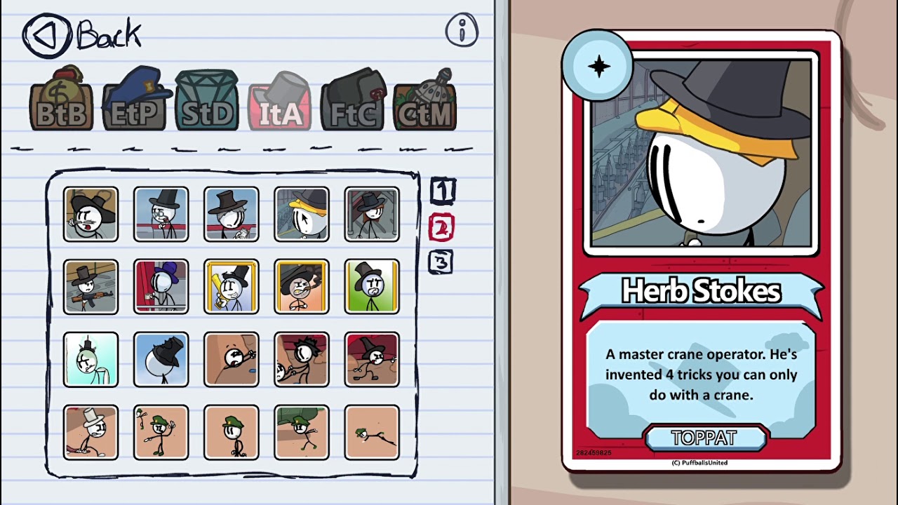 All Toppat Bios in ItA-Henry Stickmin Collection - YouTube