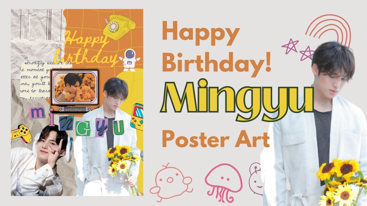 Mingyu SEVENTEEN | KPOP Aesthetic Poster | KPOP Fanart Poster Canva ...
