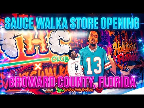SAUCE WALKA OPENS A FLOWER STORE IN HOLLYWOOD MIAMI !
