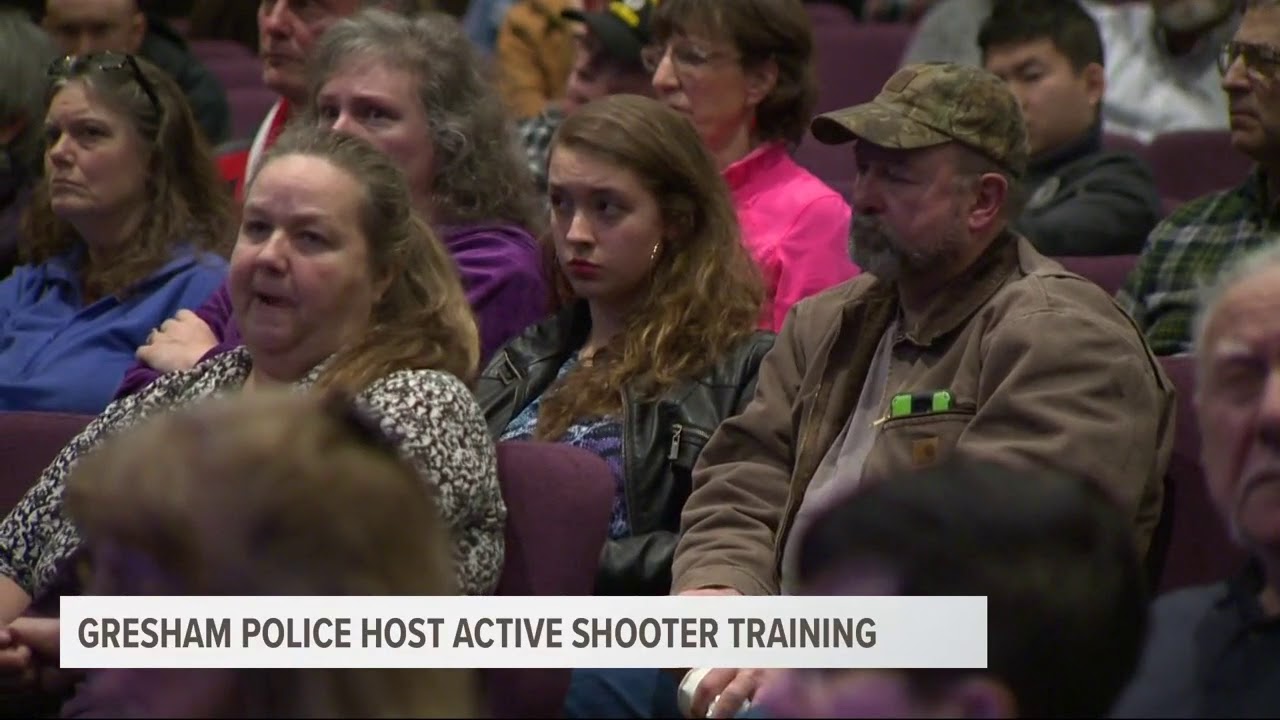 Gresham police host active shooter training - YouTube