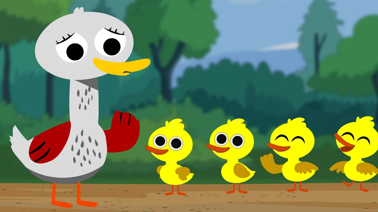 8 Little Ducks | Kids Song | Nursery Rhymes | Coloured Ducks - YouTube