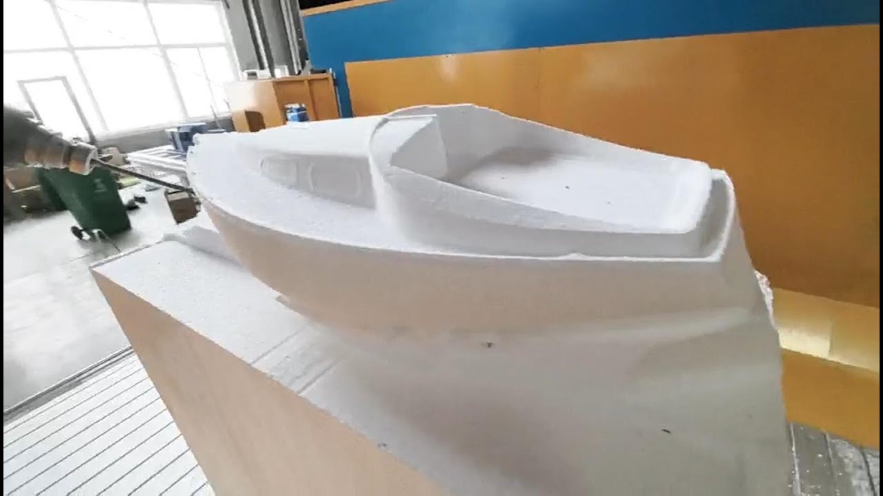 Rhino 2000mmx4000mm 5 Axis CNC Router for Shipyard Yacht Boat Molds ...