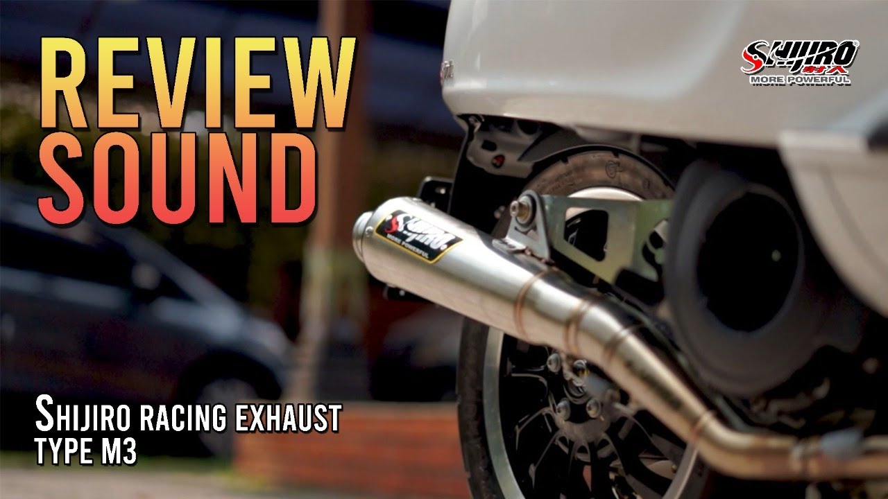 REVIEW SOUND SHIJIRO EXHAUST TYPE M3 INLET 50mm - YouTube