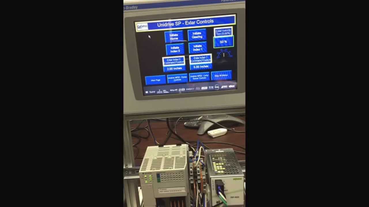 Control Techniques - Unidrive SP & Exlar Actuator - YouTube