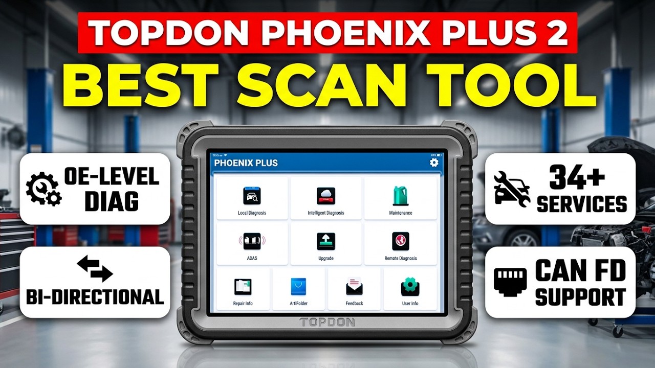 Best OBD2 Code Scanner | Topdon Phoenix Plus 2 | Don’t buy one before ...