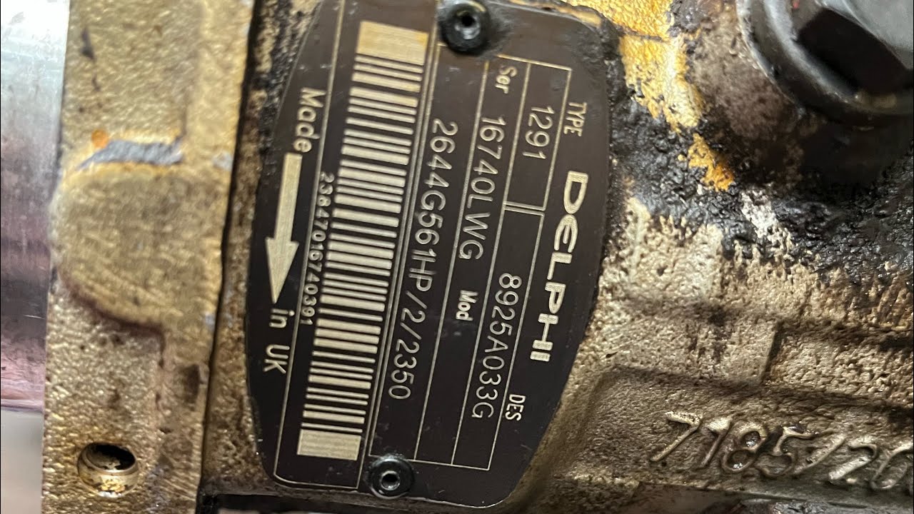 Perkins 1906/2200 Delphi 1291 injection pump replacement Manitou M50-4 ...