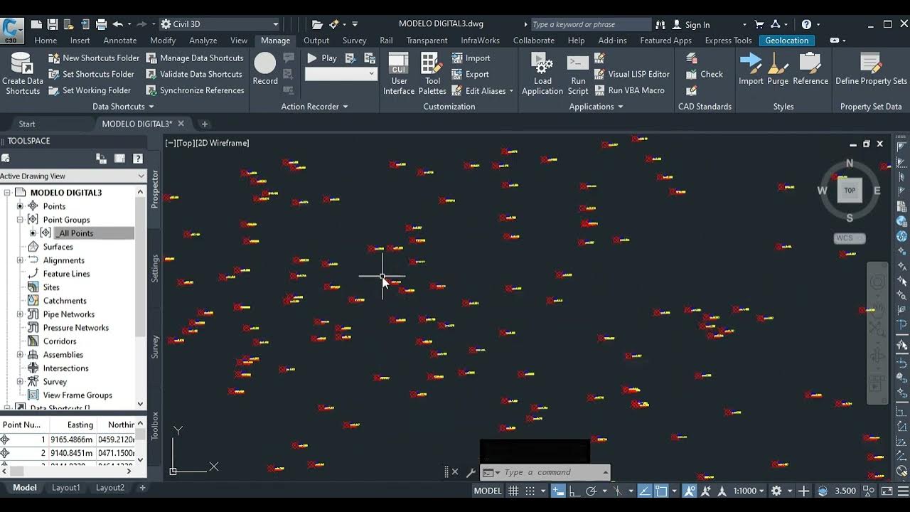 COMO GENERAR UN MODELO DIGITAL DE TERRENO (MDT) EN CIVIL 3D - YouTube
