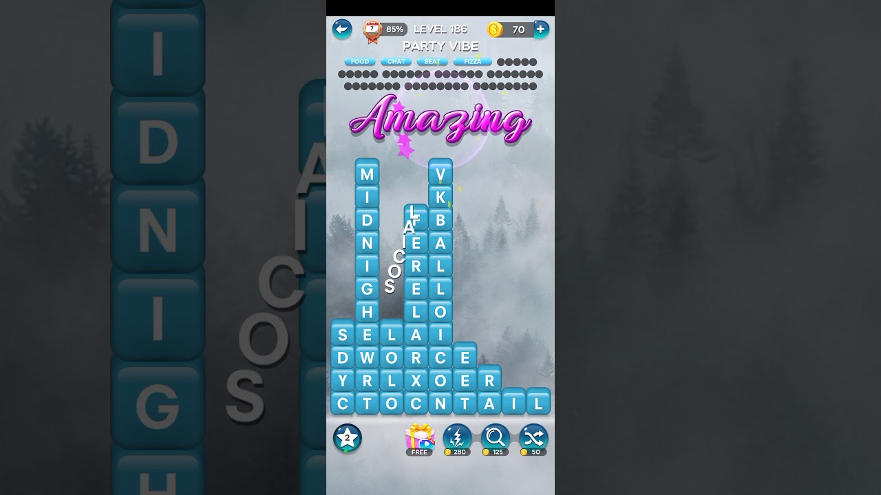 Word Crush Level 186 | Word Crush Party Vibe - YouTube