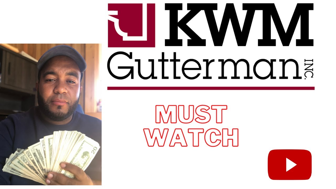 My experience with KWM gutter machine - YouTube