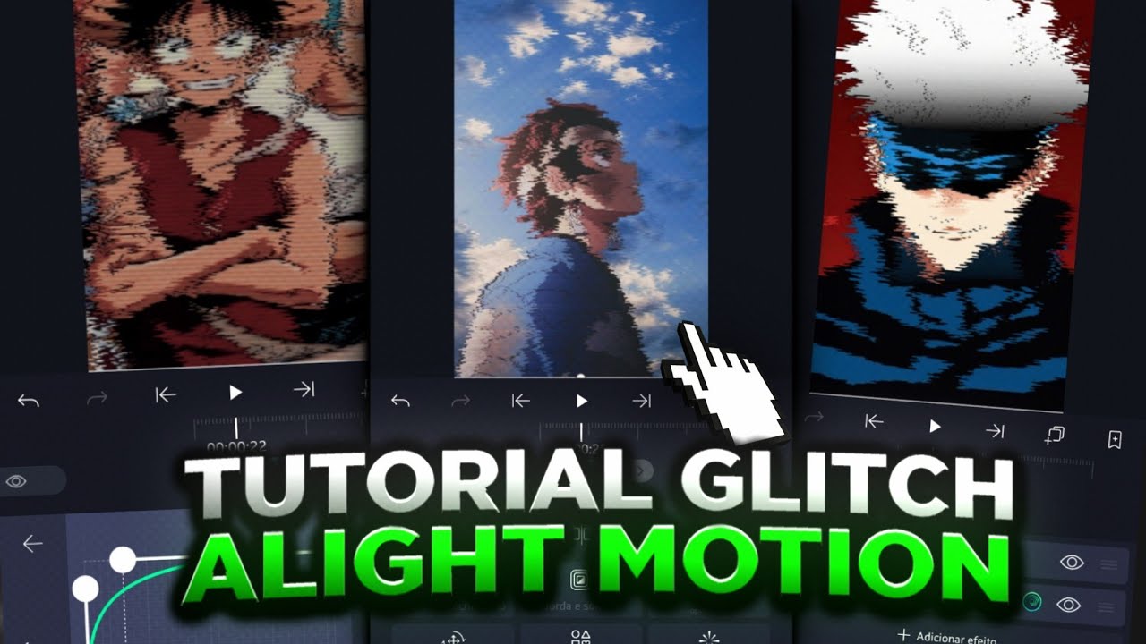 🚨[SEM ENRROLAÇÃO]COMO FAZER EFEITO GLITCH NO ALIGHT MOTION - YouTube