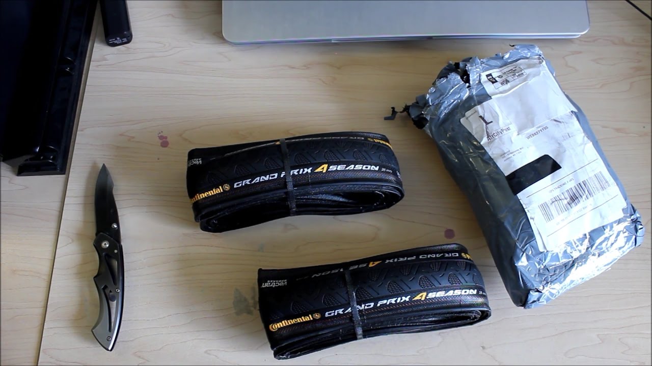 Continental Grand Prix 4 Season Tires Unboxing - YouTube