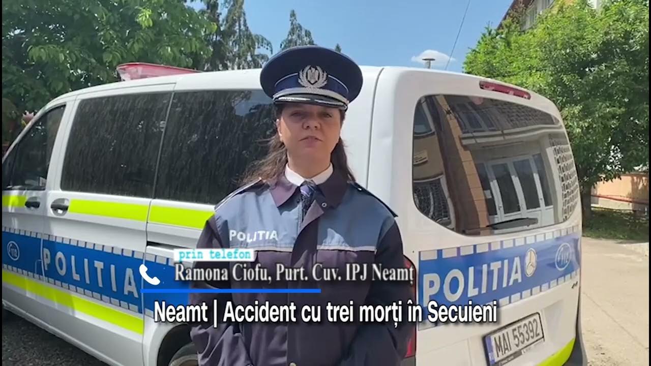 Accident cu trei morți în Secuieni, Neamț - YouTube