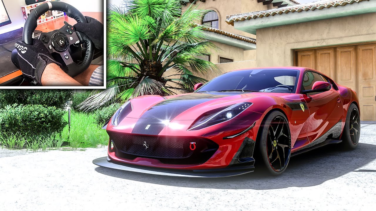 Clean Ferrari 812 Superfast | Logitech G920 Gameplay | Forza Horizon 5 ...