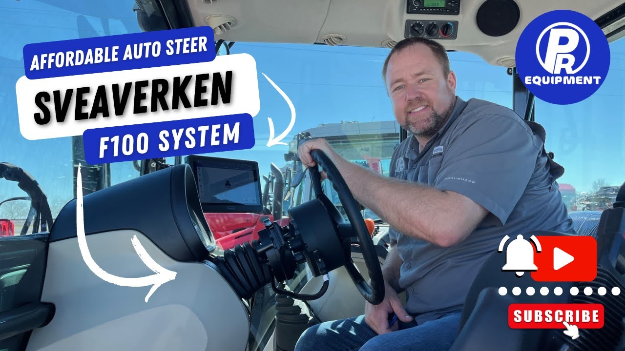 Affordable Auto Steer - Sveaverken F100 System - YouTube