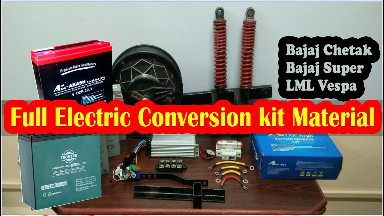 Bajaj Chetak II Bajaj Super II LML Vespa Full Conversion kit II # ...
