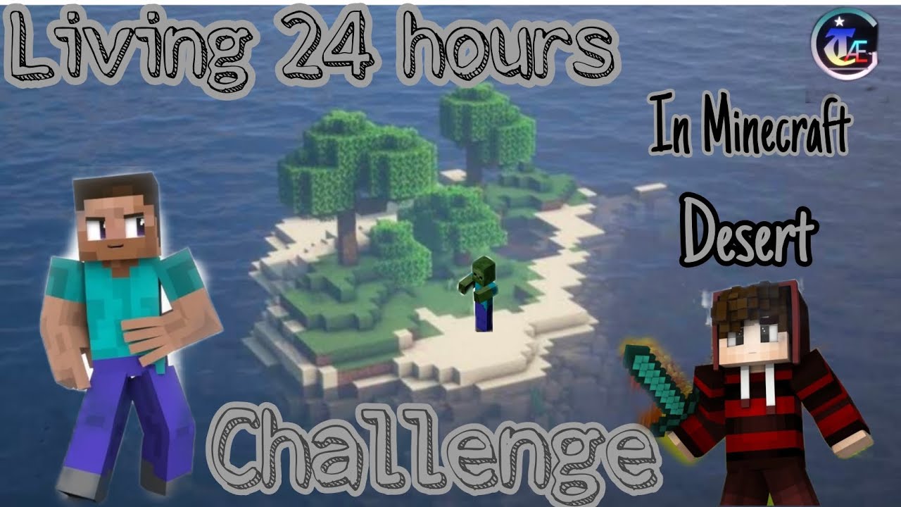 24 hours Living challenge in Minecraft desert 😱😱#minecraft#viral# ...