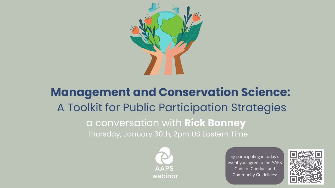 Management and Conservation Science: A Conversation with Rick Bonney ...