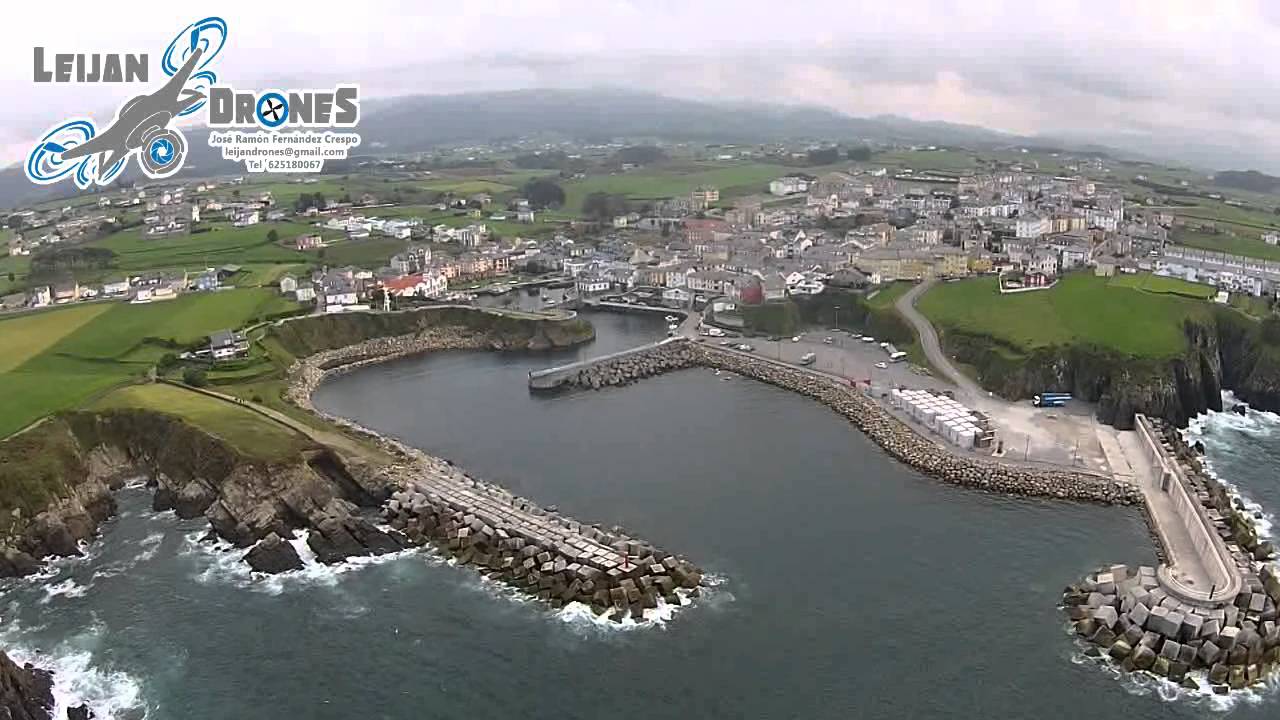 puerto de vega desde el aire - YouTube