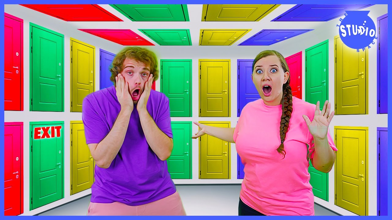 100 Mystery Door Challenge but only one lets you escape... - YouTube